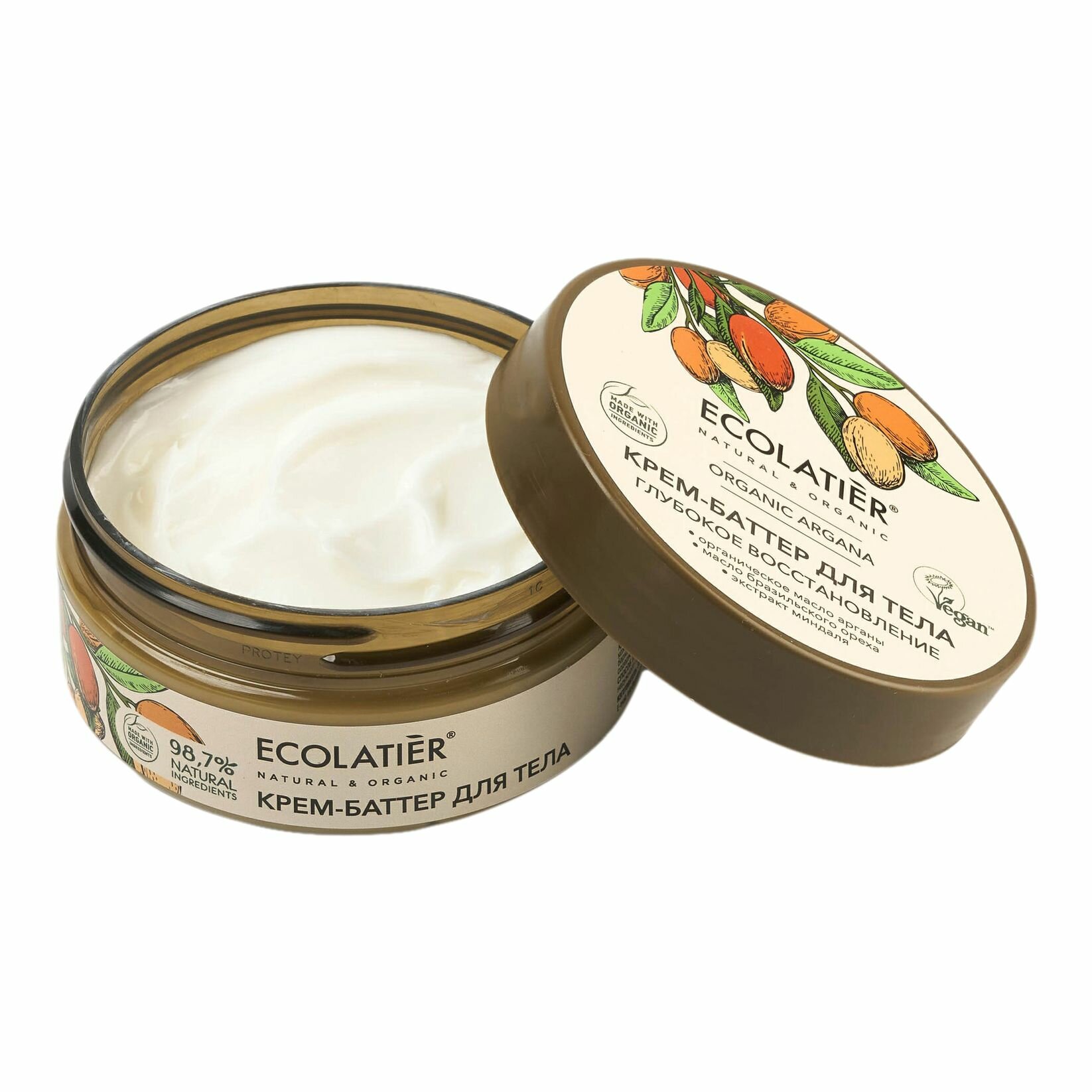 Крем-баттер для тела Ecolatier Organic argana глубокое восс