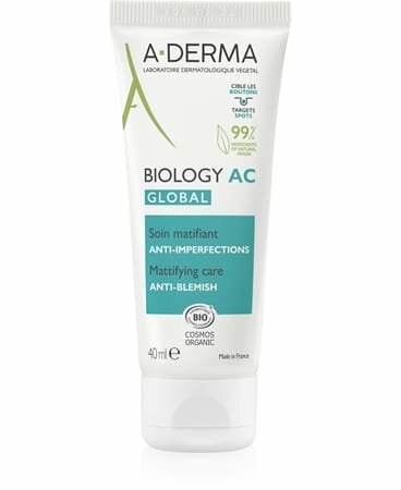 Крем для ухода за кожей A-Derma Biology AC, матирующий, 40 мл