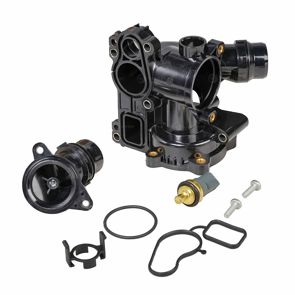 Корпус термостата VW Passat B6 (05 ), Skoda Octavia A5 (04 ) 1.8T/2.0T (c датч.) (LUZAR)