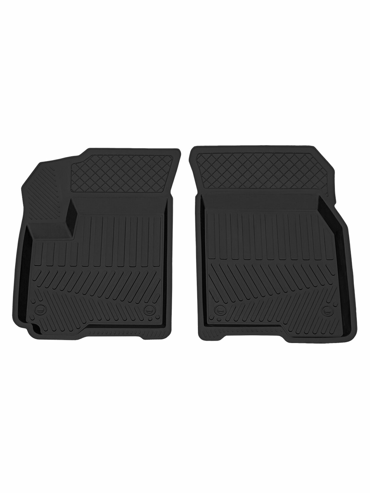Коврики в салон резиновые для Chevrolet Aveo T200/T250 (03-12) передние,
