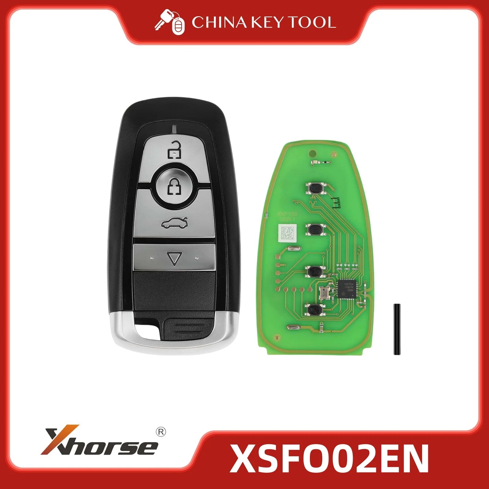 Смарт-ключ серии Xhorse XM38 для Ford типа 4 кнопки XSFO02EN, глобальная версия