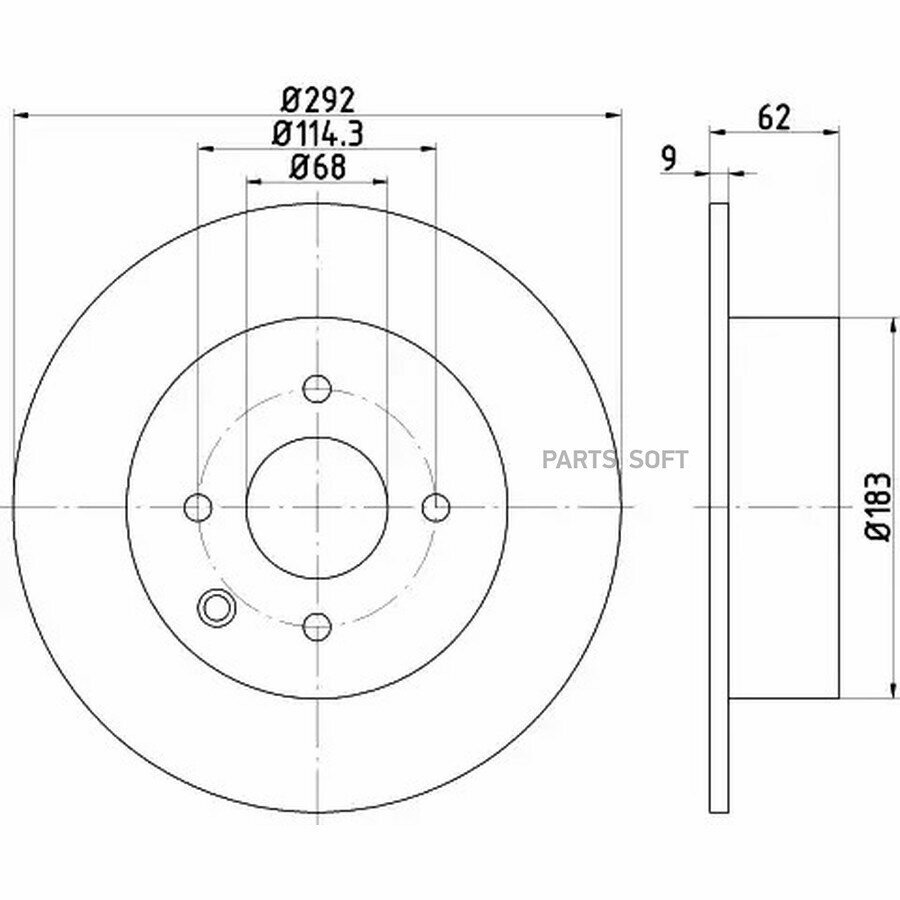 TEXTAR 92234303 Диск тормозной задний с покрытием PRO NISSAN/ NISSAN (DONGFENG) TEXTAR 92234303