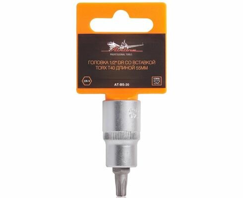 Насадка (головка со вставкой) TORX 1/2 T40 L= 55мм