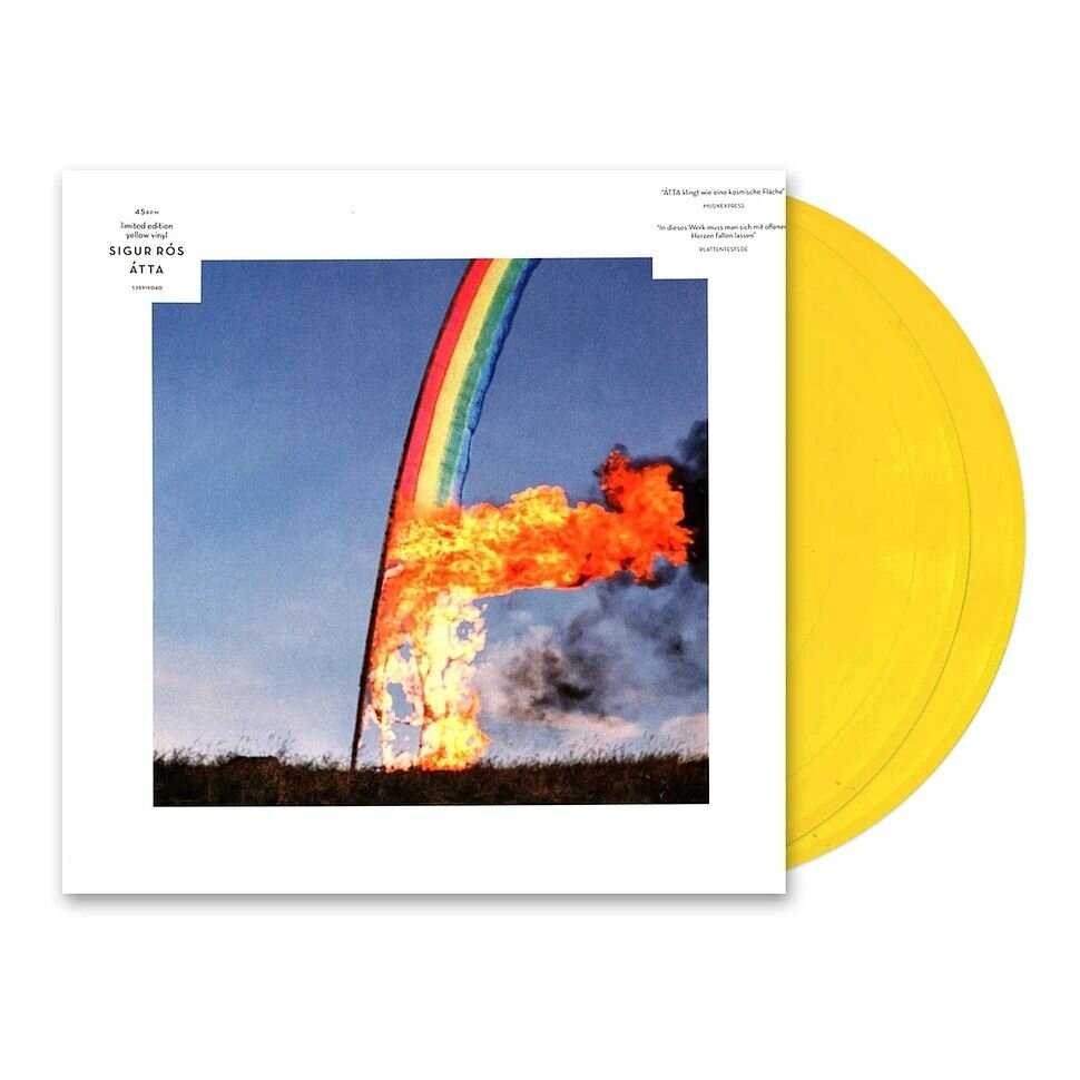 Виниловая пластинка Sigur Ros - Atta (2LP, 2023, BMG) yellow, 45 RPM