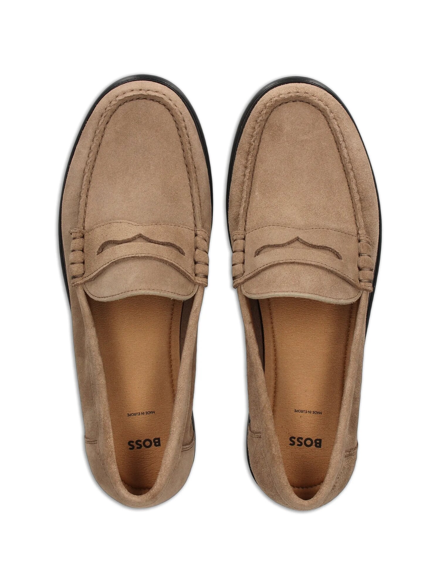 Лоферы BOSS Penny loafers, размер 41, brown — фото 1
