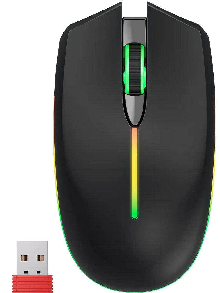 Мышь беспроводная DEFENDER Fusion MM-283 black (USB/BT, 3200dpi, 4but) (52283)
