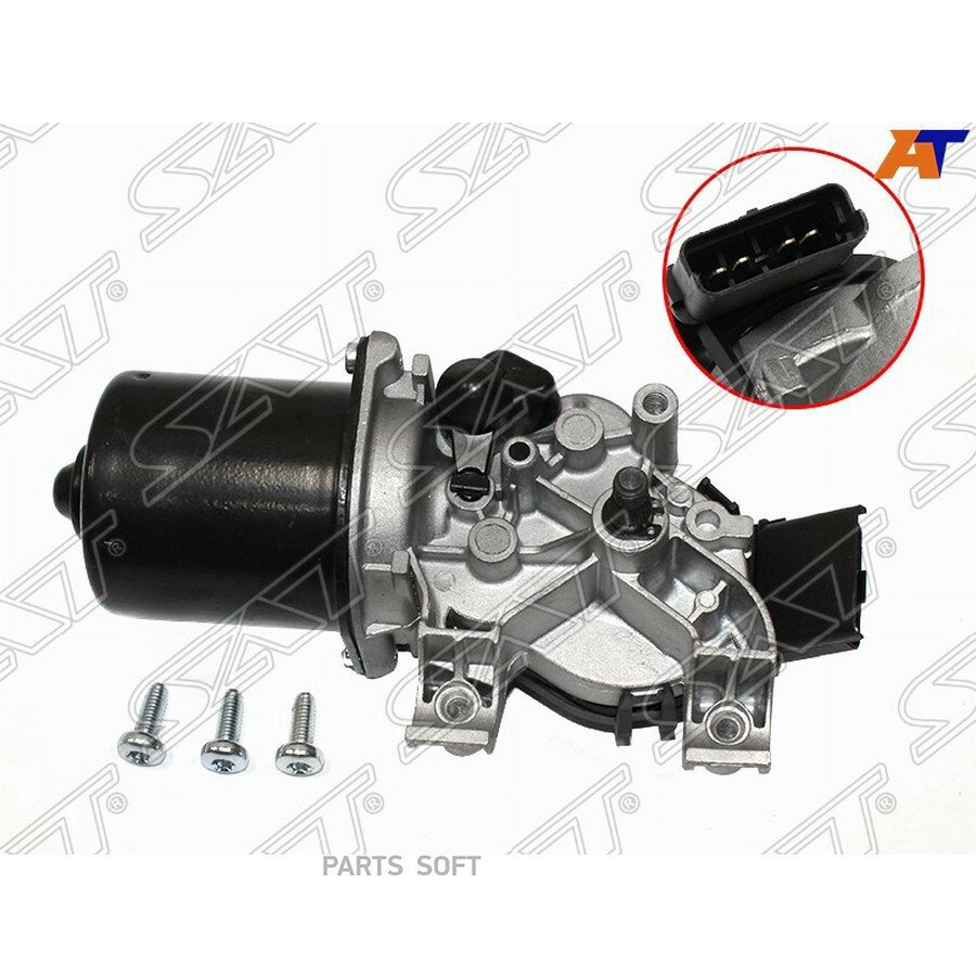 Мотор трапеции стеклоочистителя Nissan Note 05-13 (LHD) SAT ST-28800-9U100 | цена за 1 шт