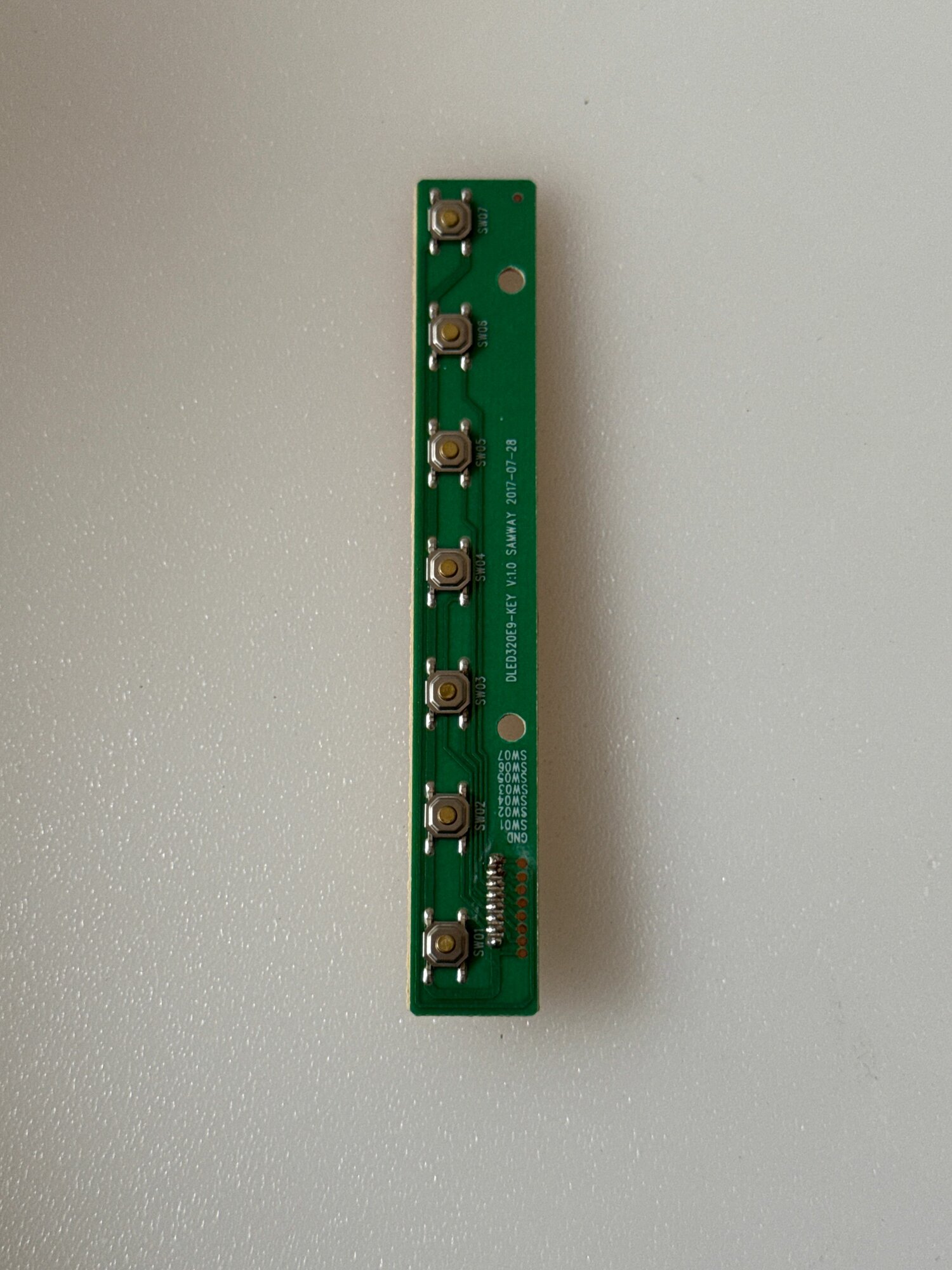 Плата кнопок, для ТВ HARTENS HTY-43FHD06W-S2