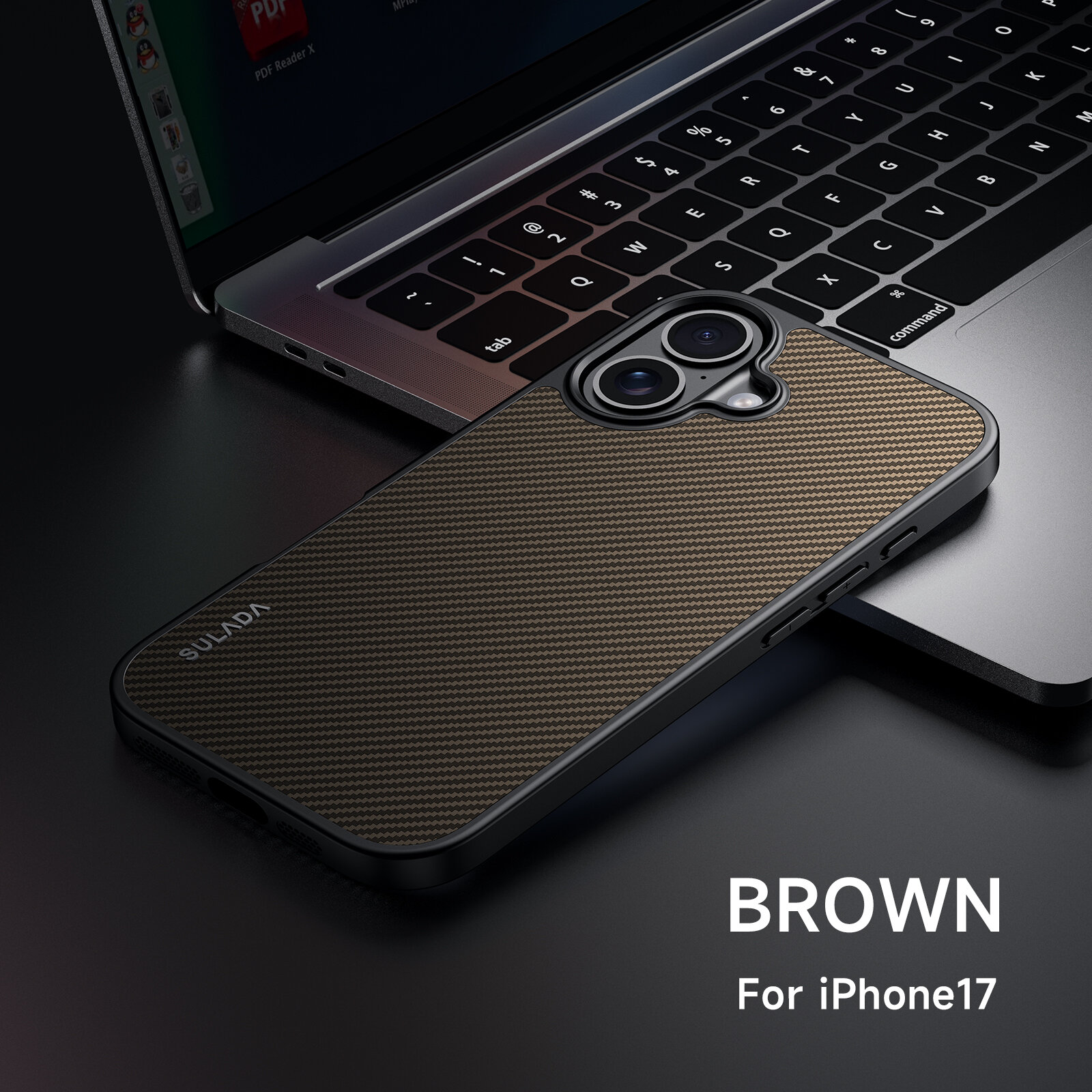 Чехол для Apple iPhone 17 / Айфон 17, soft touch, чехол-кардиомонитор, искусственная кожа, полиуретан (PU), защита камеры, ударопрочный, усиленные углы, Apple, Apple iPhone 17 , brown,