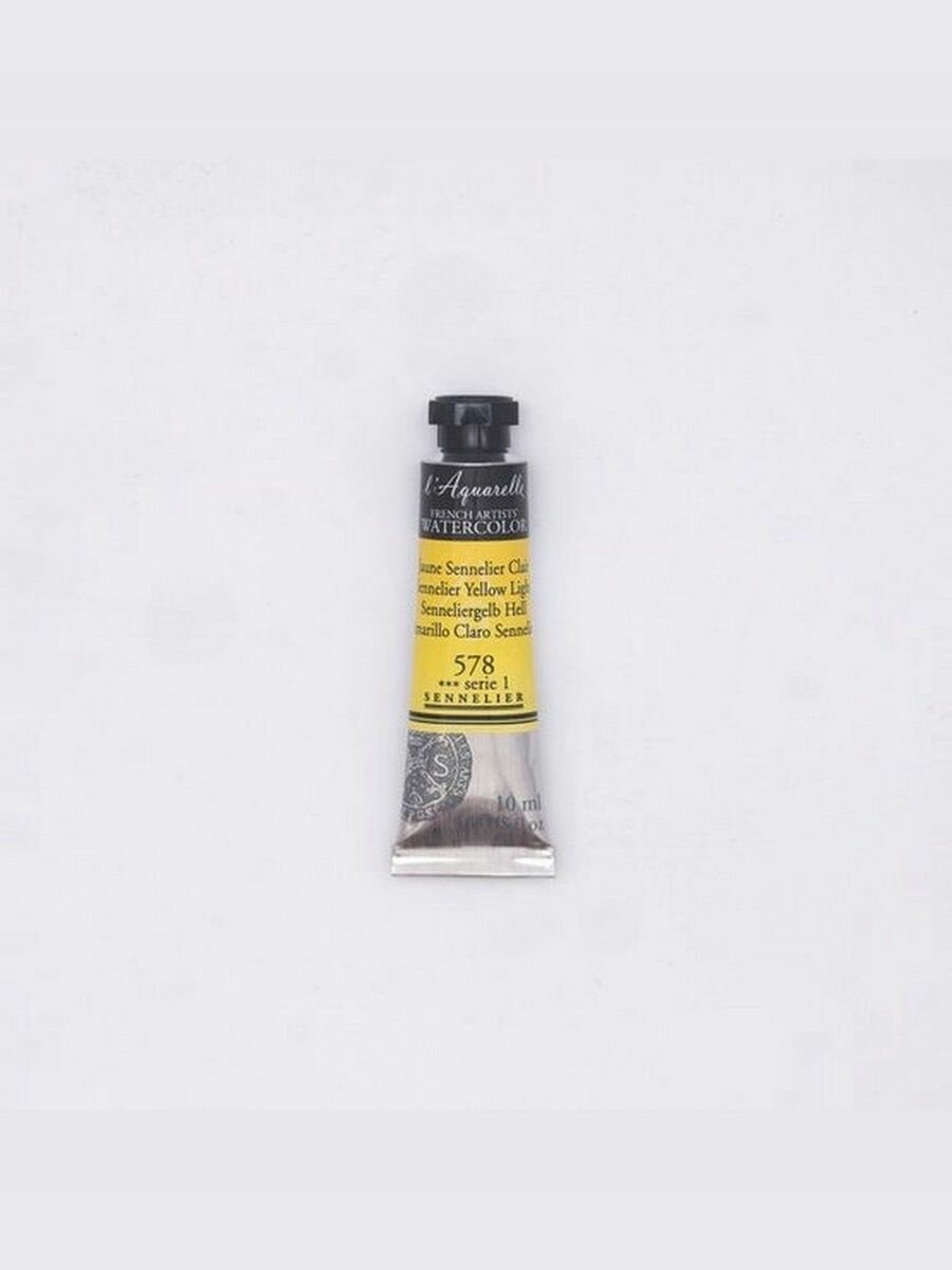 Sennelier L'aquarelle Акварельная краска акварель художественная в тубе 10мл желтый светлый Сеннелье