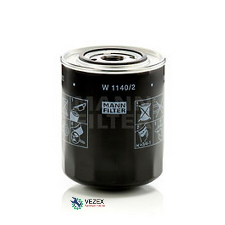 MANN-FILTER W1140/2 Фильтр масляный