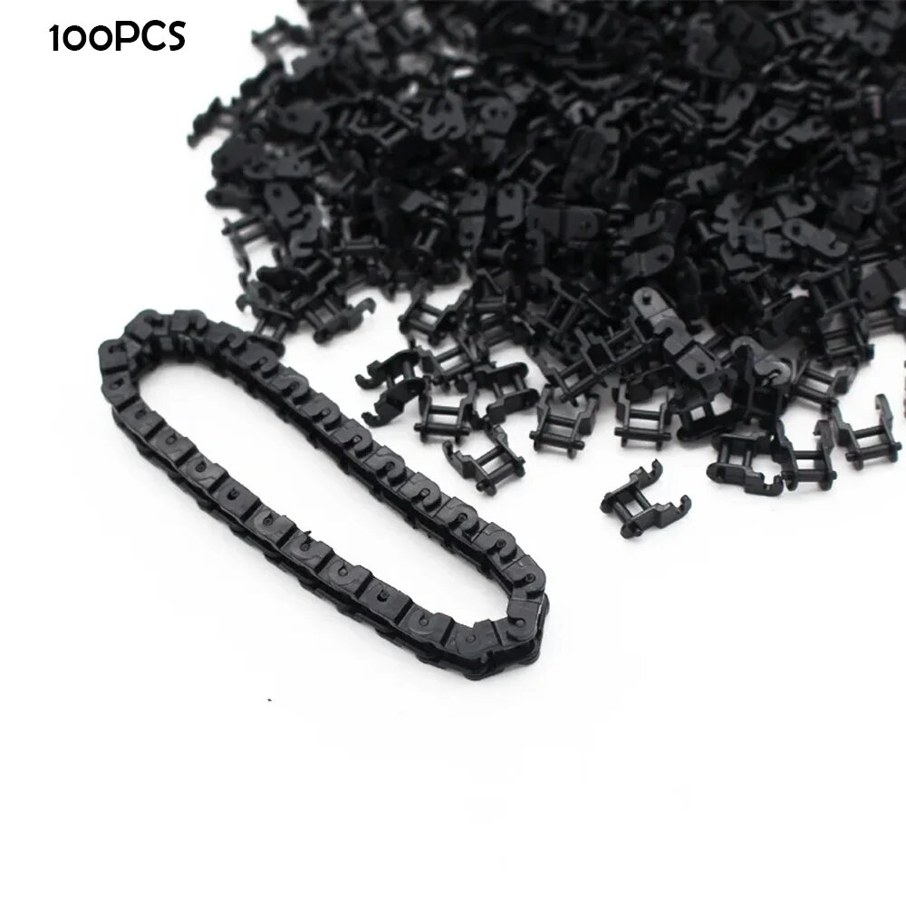 Черные звенья цепи для конструкторов 100pcs
