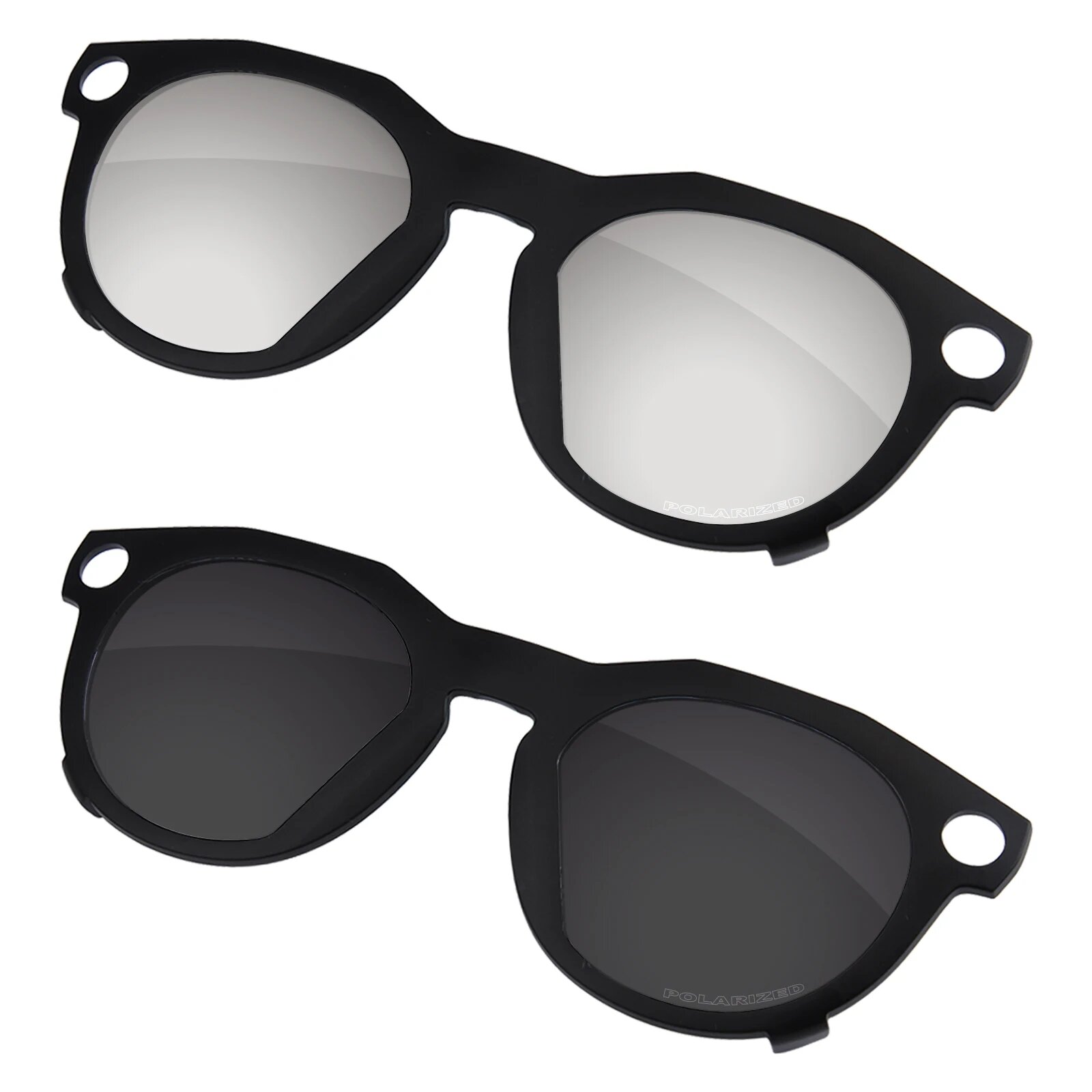 Поляризационные линзы eLuxonsight Black-Silver для Oakley Meta HSTN