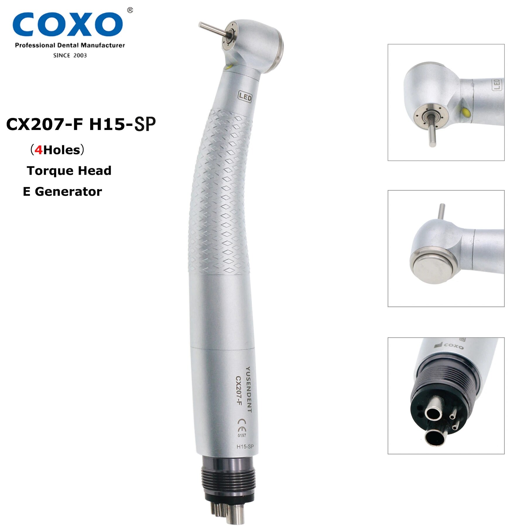 Стоматологический наконечник COX CX207-F H15-SP (4 Holes)