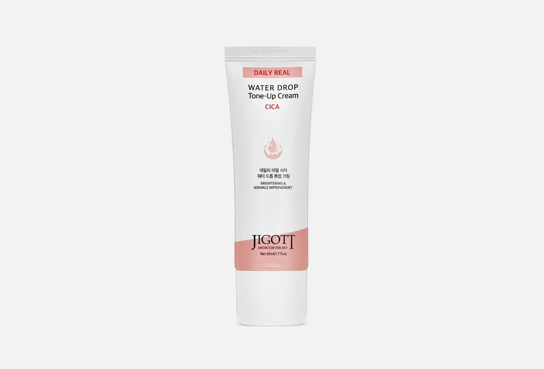 Jigott DAILY REAL WATER DROP Tone Up Cream CICA Крем для улучшения тона с центеллой 50мл