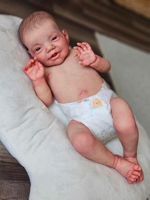 19 дюймов 48 см Новорожденный ребенок Reborn Boy Charlie Кукла Реборн, виниловый корпус