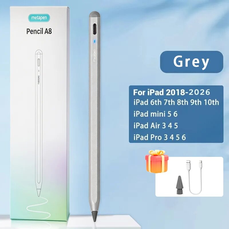 MetaPen A8 Стилус для iPad Grey