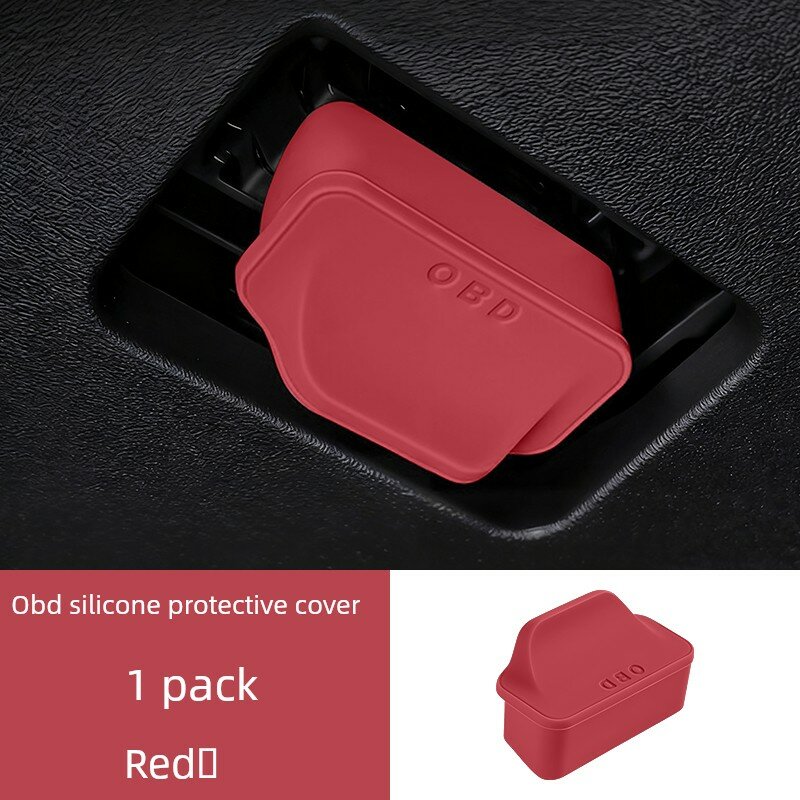 Защитный колпачок OBD для Ora Good Cat GT в красном цвете - прочный утолщенный дизайн для диагностического интерфейса