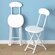 Два стула в теплом белом