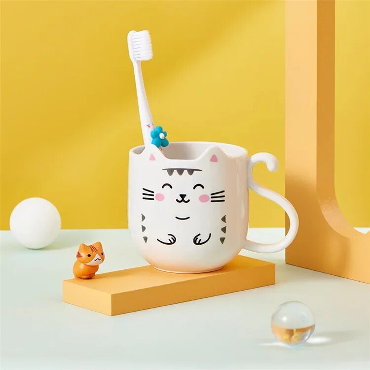 Пластиковые чашки для ванной комнаты Белый, A03