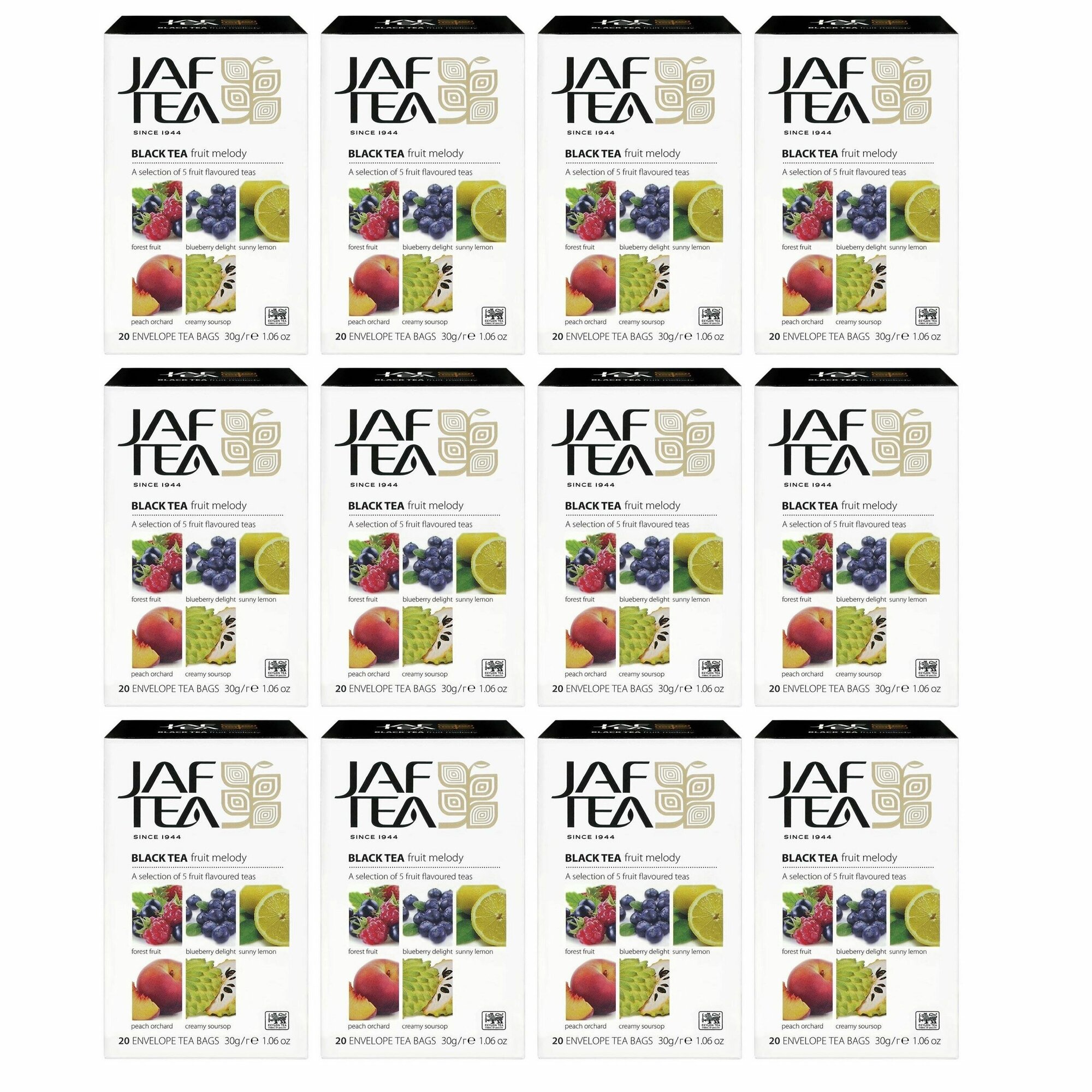 Jaf tea Чай черный Fruit Melody, 20 пак в уп, 12 уп в коробке