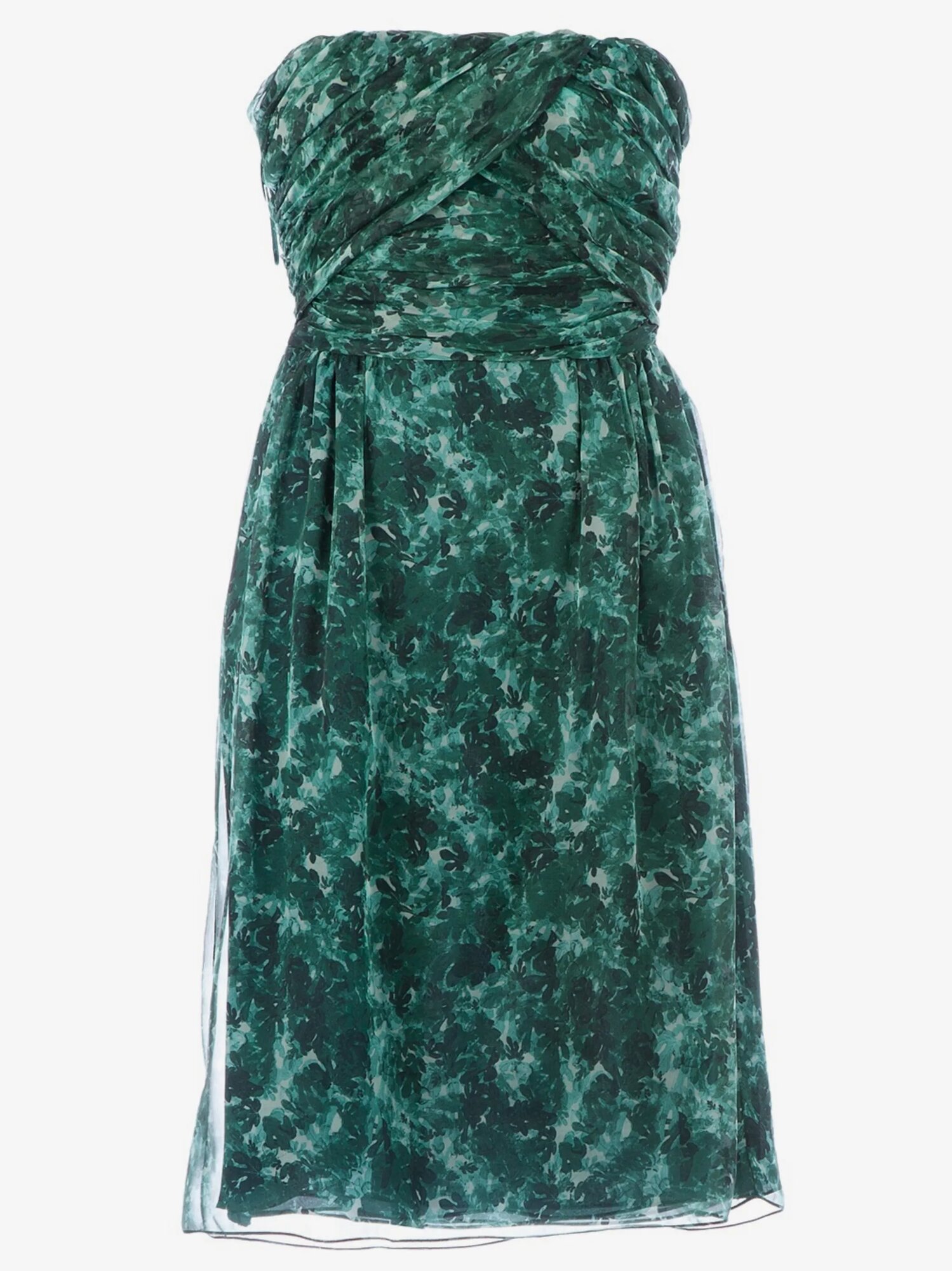 Платье Printed strapless dress