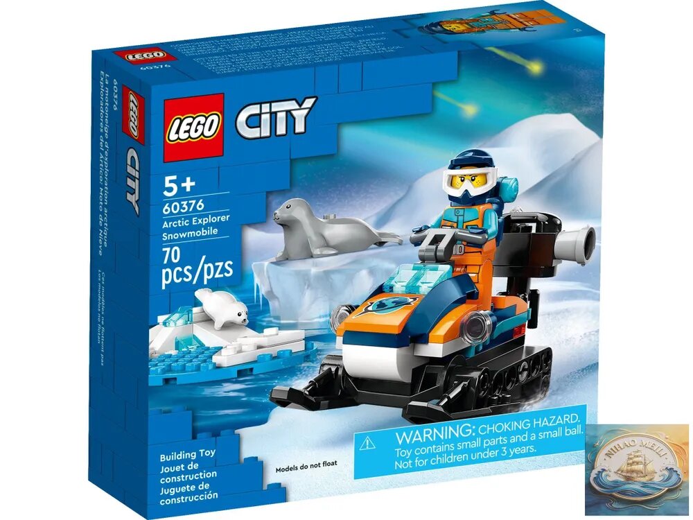 Лего City серия, LEGO 60376 Снегоход Arctic Explorer, lego конструктор для мальчика, лего для девочек