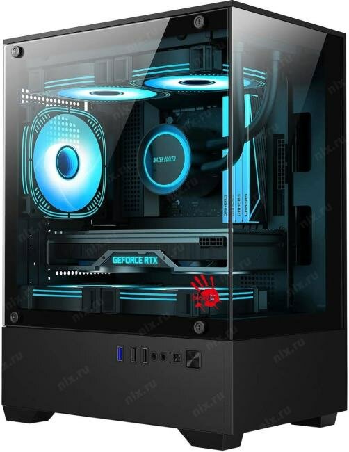 Minitower Bloody CC-125-BK MicroATX без БП — фото 1
