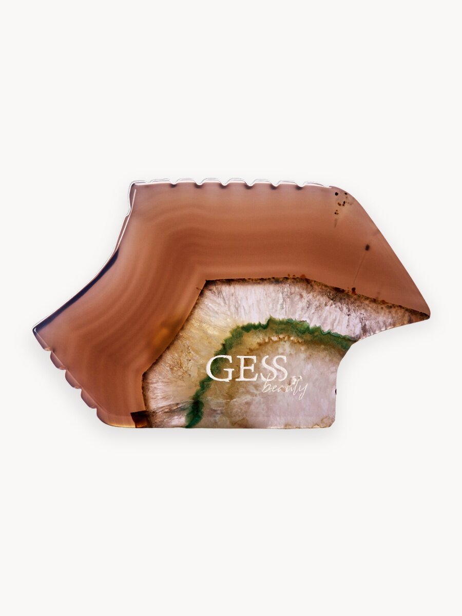 GESS Liyan Скребок гуаша массажер косметический, натуральный агат