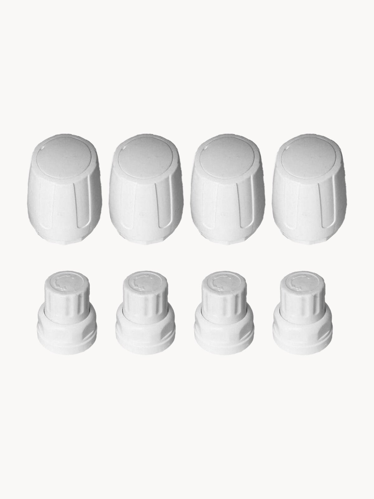 Маховик для коллектора напольного отопления, пластиковый белый M30x1,5, комплект 4 шт, универсальный регулятор температуры радиатора, простая установка