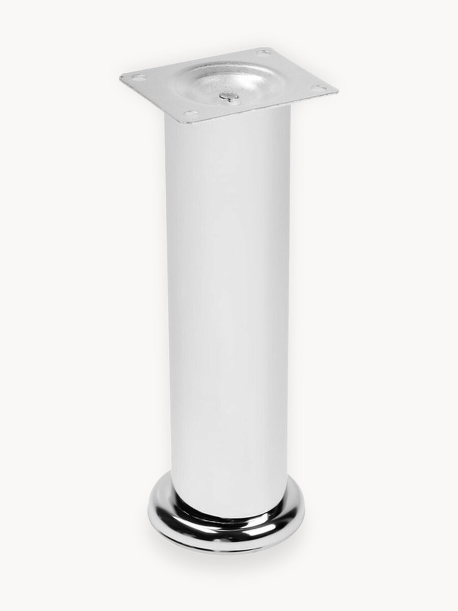 Опора мебельная Тундра OM001CR, металл, цвет хром, нагрузка до 25 кг