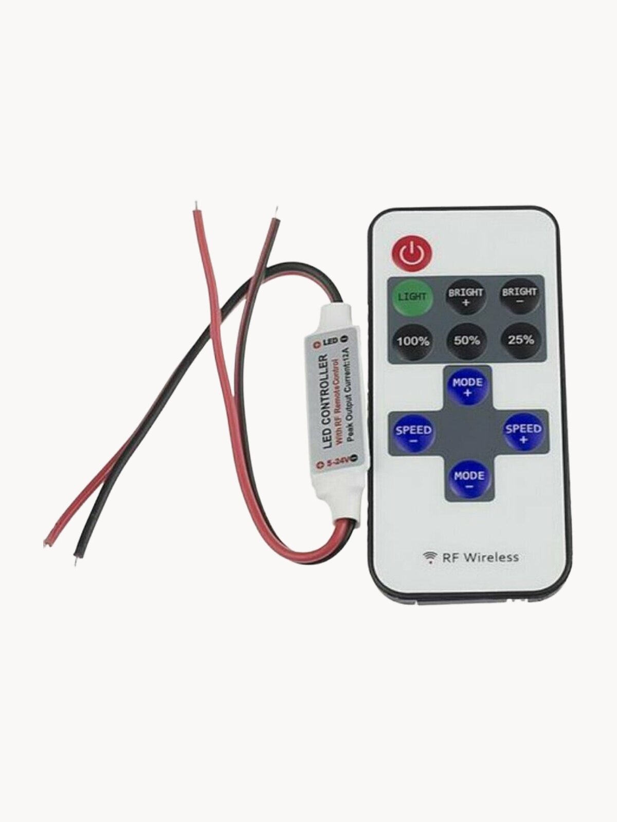 Мини-диммер для одноцветной ленты радио 11 кнопок