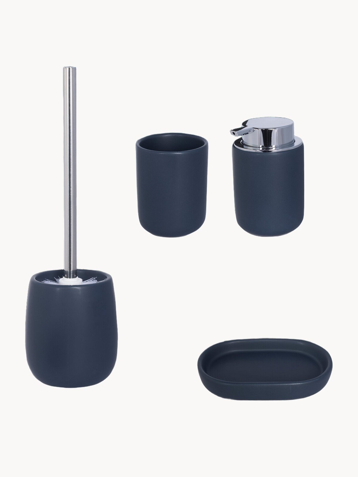 Набор аксессуаров для ванной комнаты "Море", цв. синий