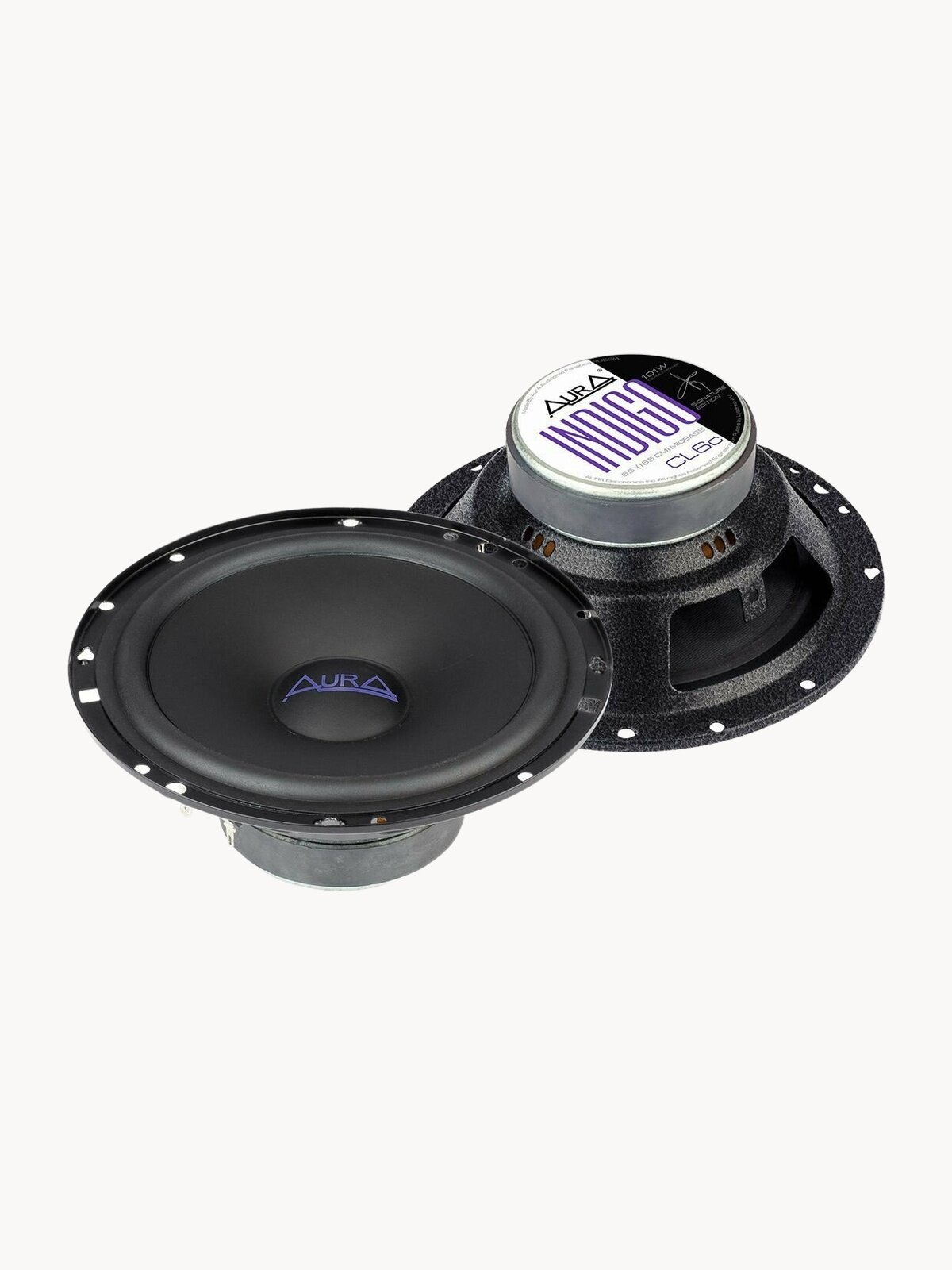 Колонки автомобильные акустика мидбас (mid-bass) AurA INDIGO-CL6-MB / диаметр 16,5 см, 101 Вт, 4 Ом