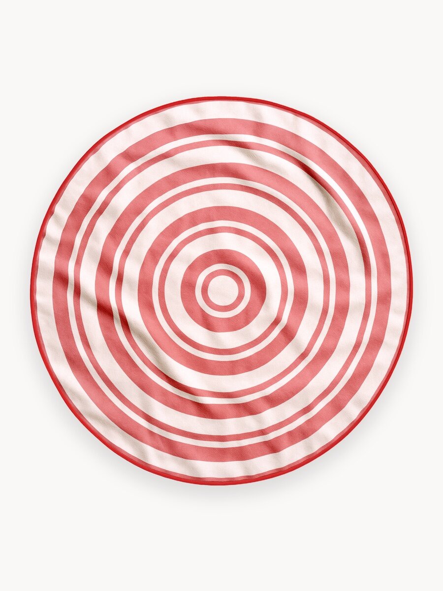 Полотенце Pragma Bulpi, диаметр 150 см, закатный бежевый