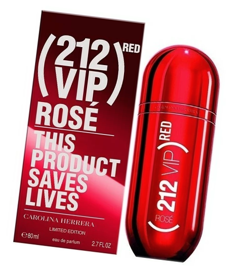 212 Vip Rose Red парфюмерная вода для женщин 80 мл / Каролина Херрера 212 Красная Роза