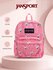 JanSport Сумка школьная, рюкзак JanSport SuperBreak Plus, розовый, принт "францу...