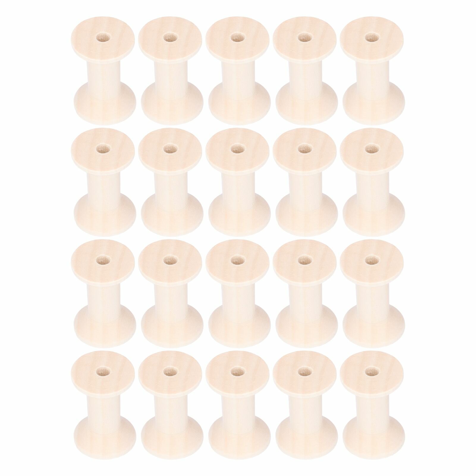 20 шт. деревянные катушки, экологически чистая прочная структура, изготовление надежных и прочных швейных принадлежностей для самостоятельного изготовления