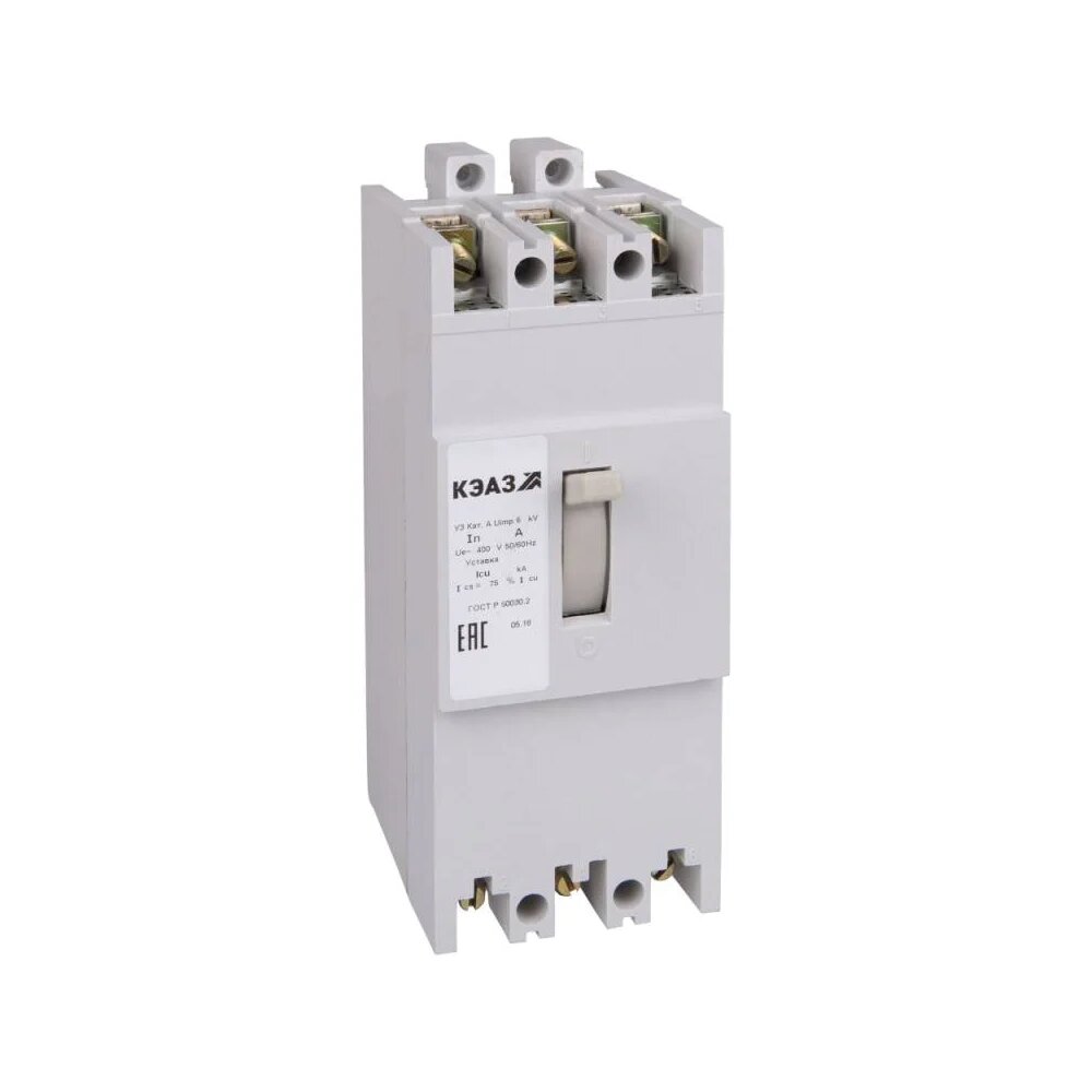 КЭАЗ Выключатель автоматический 100А 10Iн АЕ2053М-100 У3 400В AC 104431