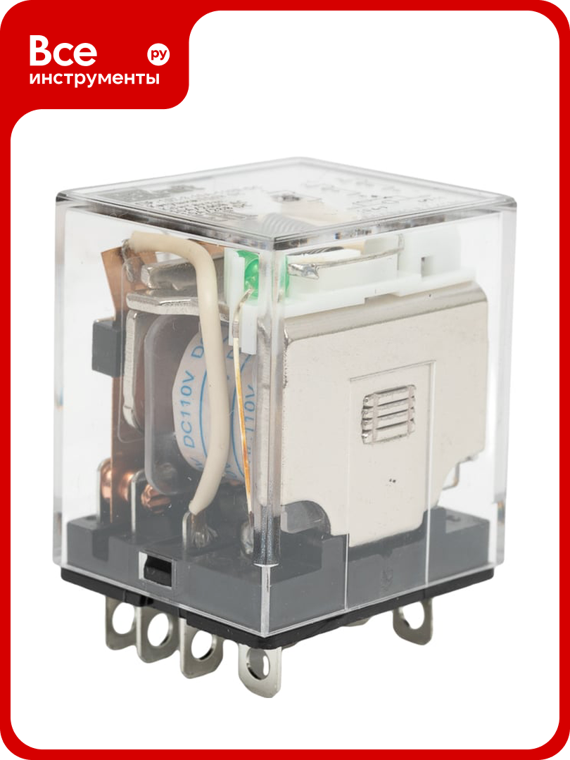 Промежуточное реле DEKraft 3 контакта с LED индикацией 10А 110В DC ПР-102 23924DEK, серии