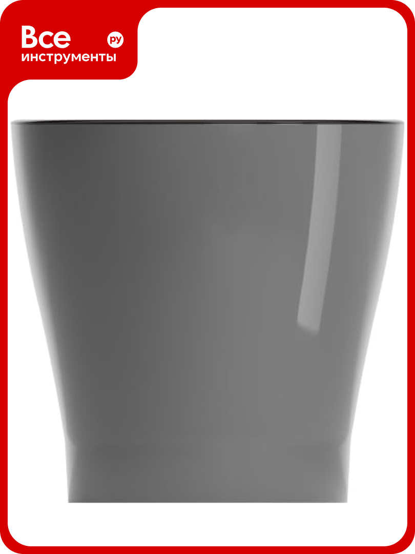 Цветочный горшок ЗПИ Альтернатива Лея 2,2л двойной серый М7934, Простой уход за изделием экономит время и силы