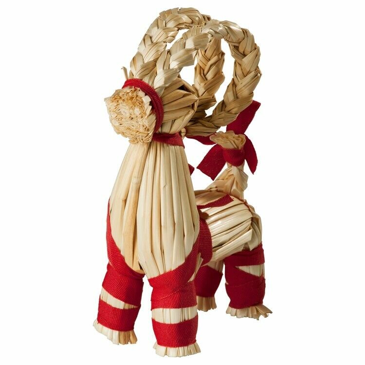 Украшение винтер 2021 икеа (VINTER 2021 IKEA), 15 см, украшение ручной работы, козлик