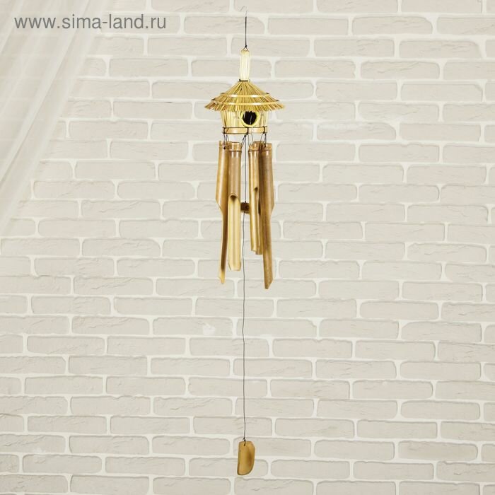 Музыка ветра "Домик" бамбук 40 см