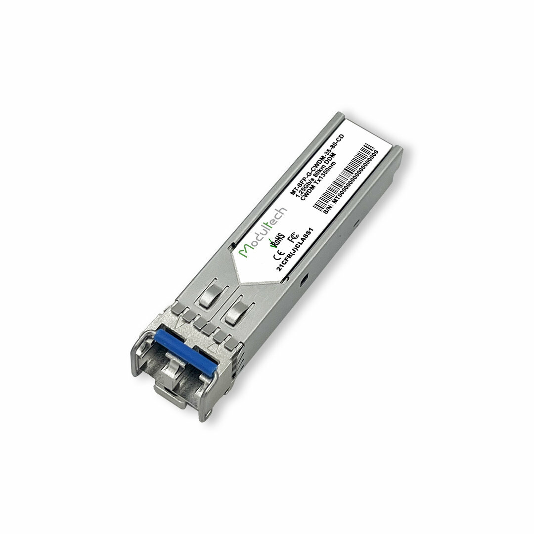 Модуль SFP CWDM 1,25 Гбит/с, 80 км, 1350 нм, SMF, LC