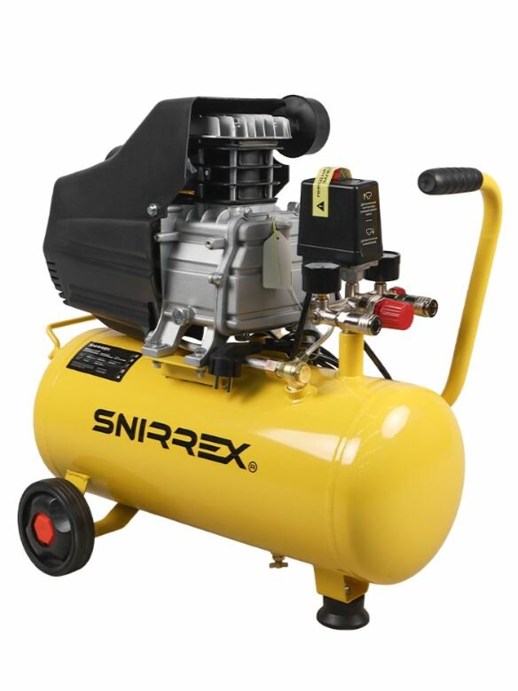 Компрессор SNIRREX SCD 1.5-24/200 коаксиальный, 1,5кВт, 8 бар, 24л, 2850об/мин