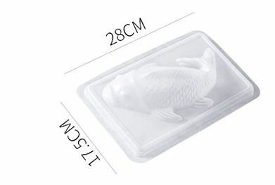 Форма для салата "Рыба" идеальное украшение для селедки под шубой и заливной рыбы, 4 порции