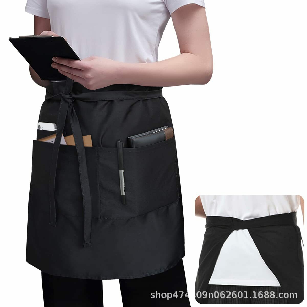 Фартук-комбинезон, трансграничный, черный, Amazon