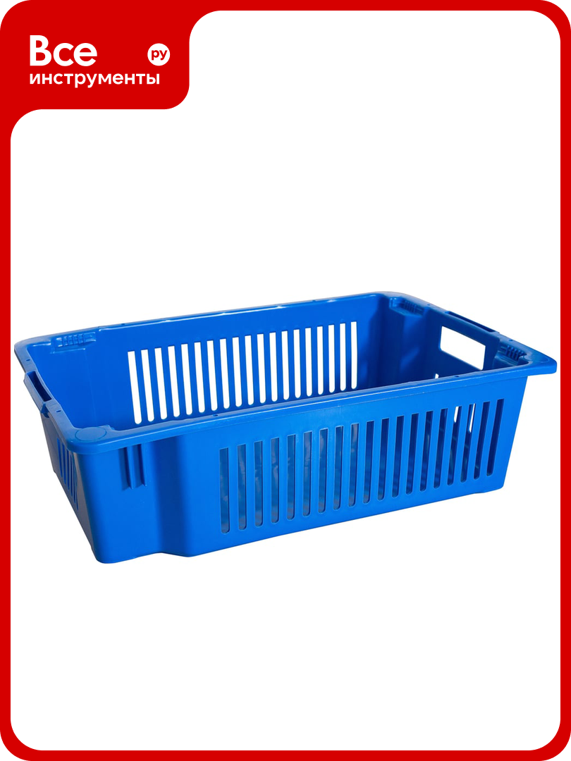 Ящик для хранения овощей из пищевого полипропилена с морозостойкостью и перфорированными стенками для вентиляции и свежести продуктов