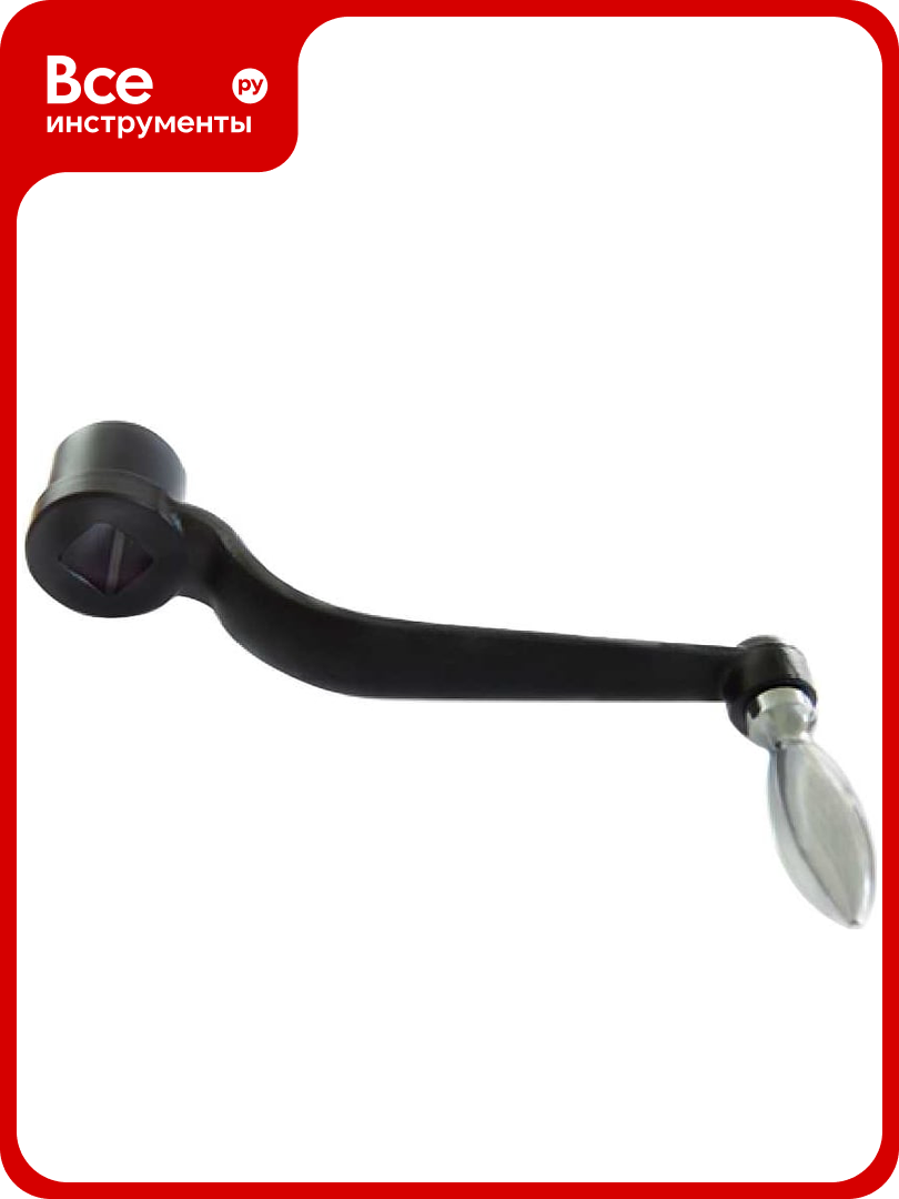 Кривошипная изогнутая рукоятка EMES DK16019X19, чугун, 160 мм, высокопрочная конструкция для промышленного применения