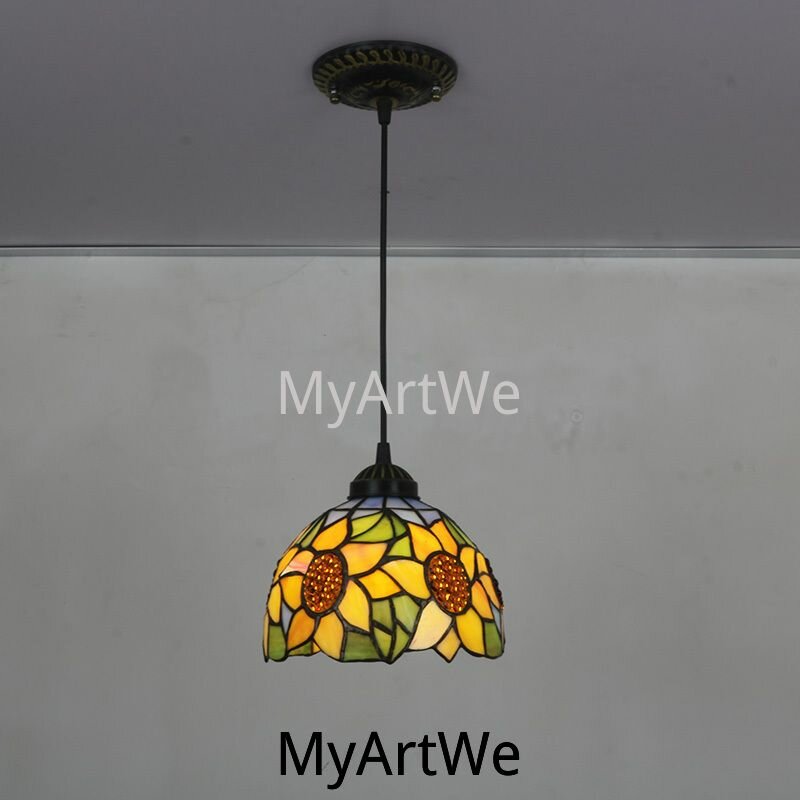 Люстра потолочная MyArtWe M88W Витражи от Тиффани 20 CM